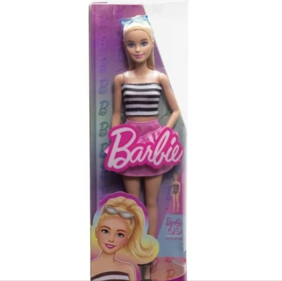 Barbie | Toys | Barbie In Classic Black And White Stripes | Poshmark